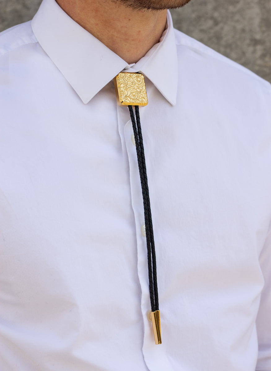 Gold Celestial Bolo Tie - 24k Gold Bolo Tie – Squarenot
